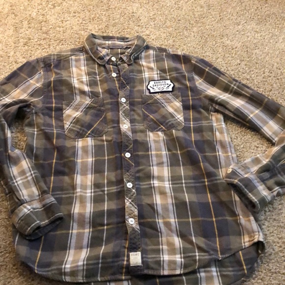Harley-Davidson | Shirts | Mens Plaid Large Slim Fit Harleydavidson ...